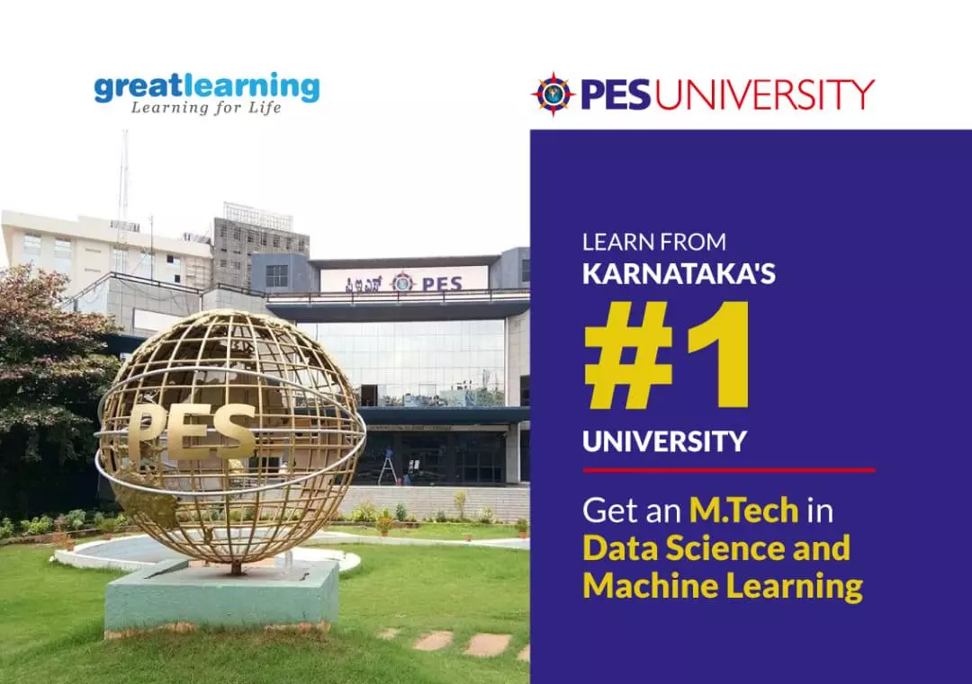 PES University and Great Learning offer M.Tech in Data Science & ML