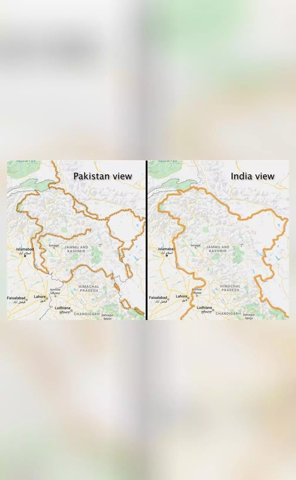 Google Maps marks Kashmir borders as 'disputed' for users outside India ...