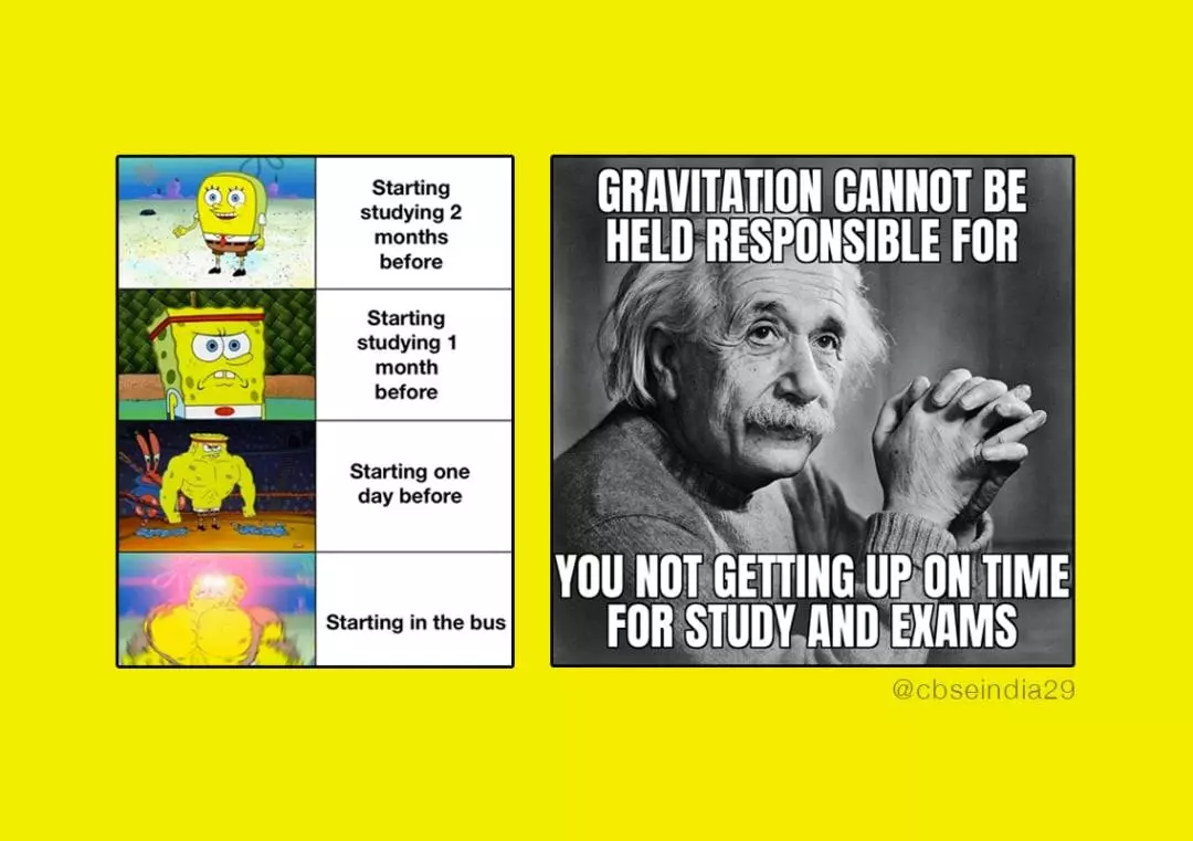 CBSE shares memes for Class 10, 12 students appearing for board exams ...