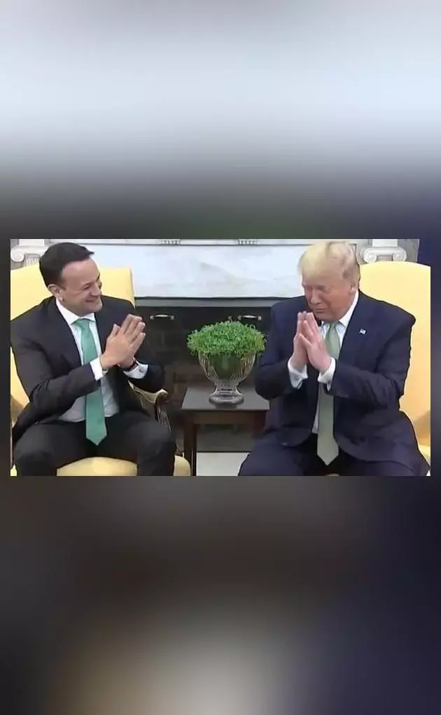 Trump greets Irish PM with Namaste, says 'India ahead of curve in ...