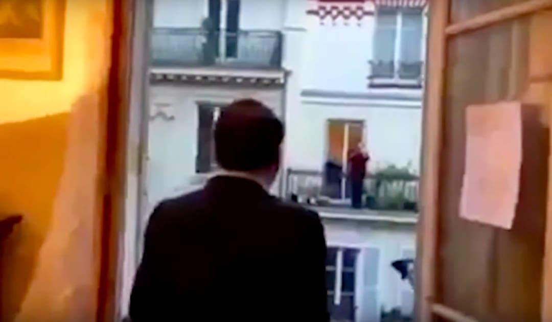 French opera singer performs national anthem from balcony | World News ...