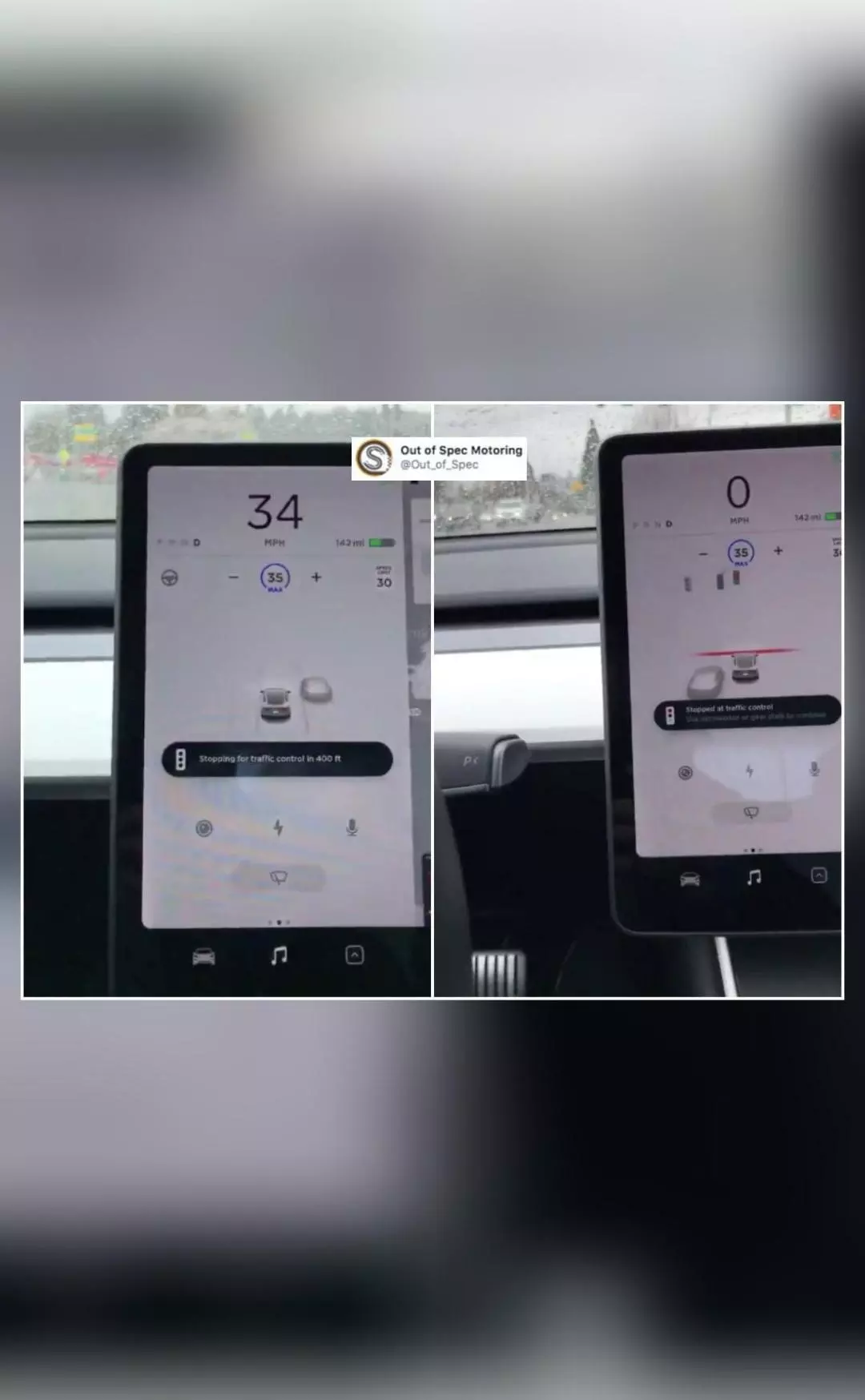 Video shows Tesla on Autopilot stopping at red light automatically ...